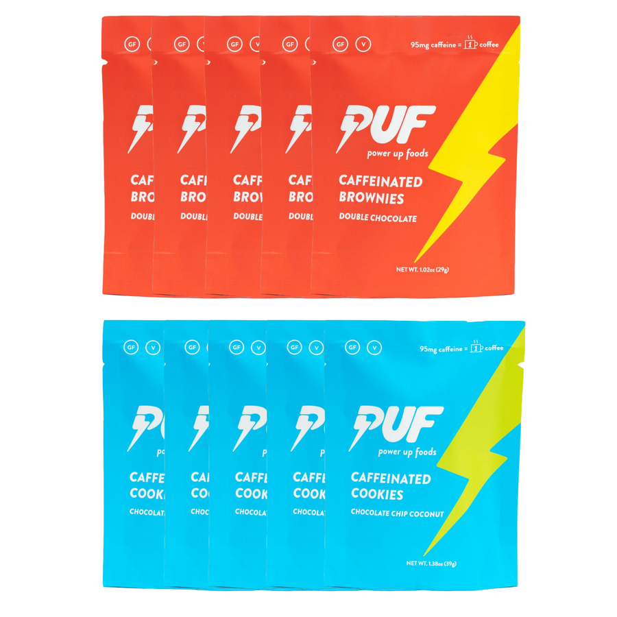 Caffeinated Snacks - Caffeinated Cookies and Brownies - Vegan Snacks ...