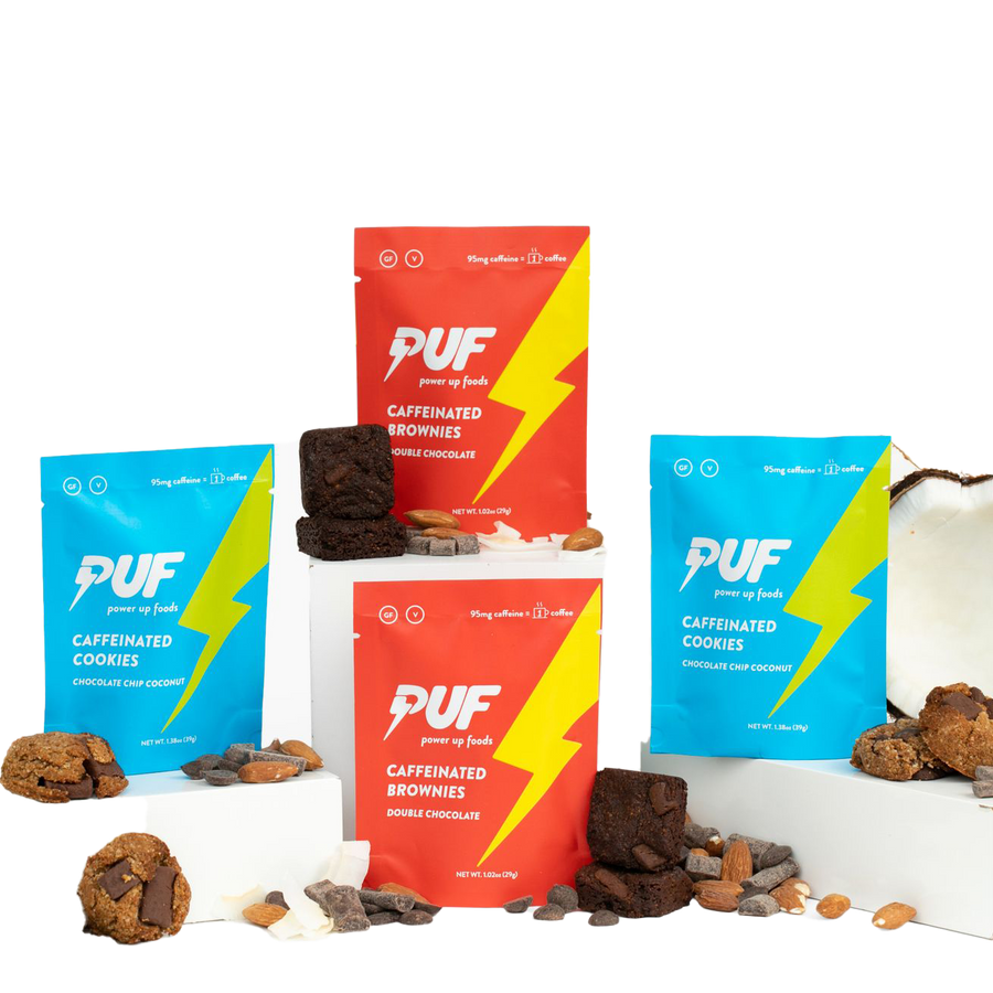 Caffeinated Snacks - Caffeinated Cookies and Brownies - Vegan Snacks ...